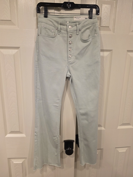 rag & bone | Jeans | Rag Bone Highrise Buttonfly Flare Jeans In Mint ...